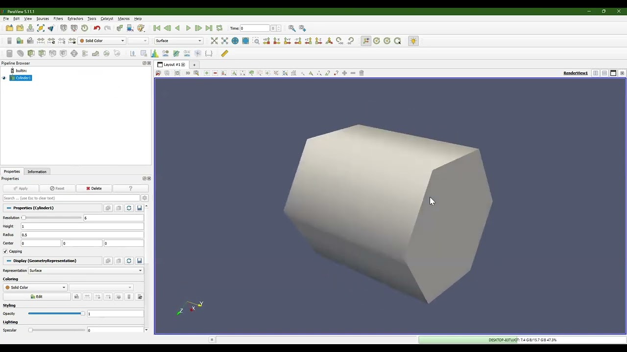Brief Intro to ParaView's User Interface