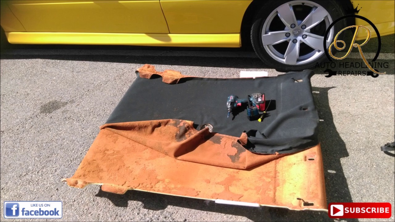 Holden Commodore Rooflining VN VR VS VT VX VY VZ VE (Part 1) sagging headliner repair