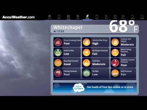 AccuWeather for Android Tablet