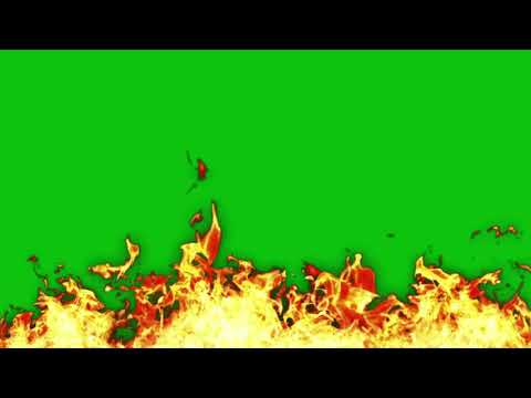 Fire Green | Blue | Black Screen Video Effect HD Footage Free Download