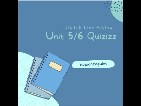 Unit 5/6 AP Bio Quizizz Review Games