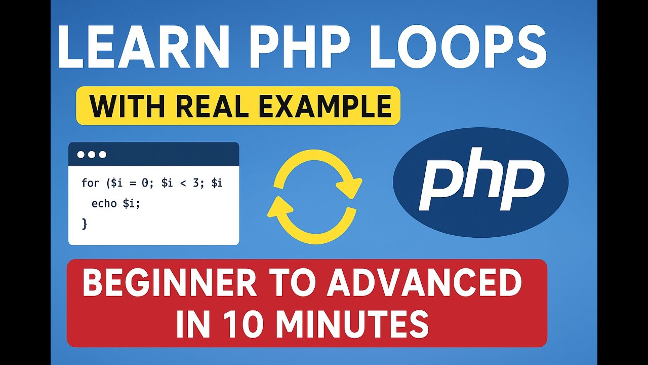 PHP Loop Tutorial for Students | for, while, do-while, foreach & Nested Loop