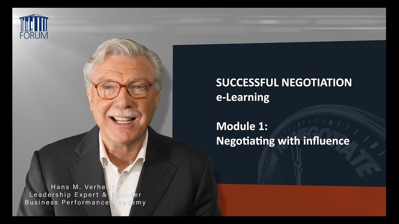 e-Learning:  Successful Negotiation