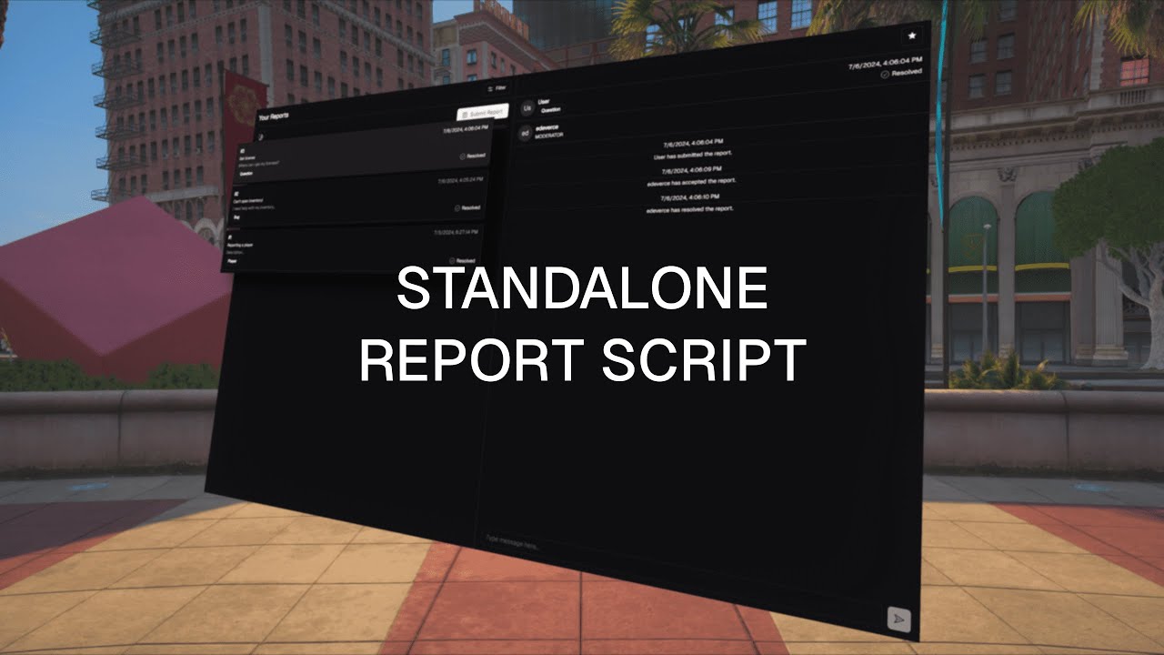 [PAID][STANDALONE] Advanced report system - FiveM Releases - Cfx.re Community