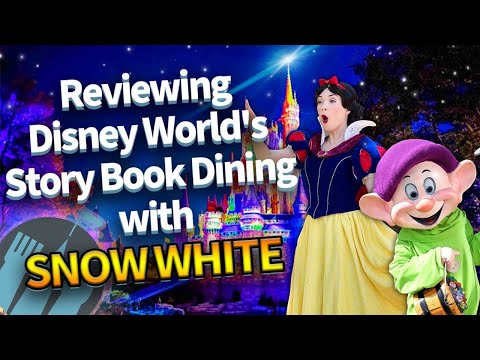 Reviewing EVERY Restaurant in Disney World -- Story Book Dining at Artist Point with Snow White