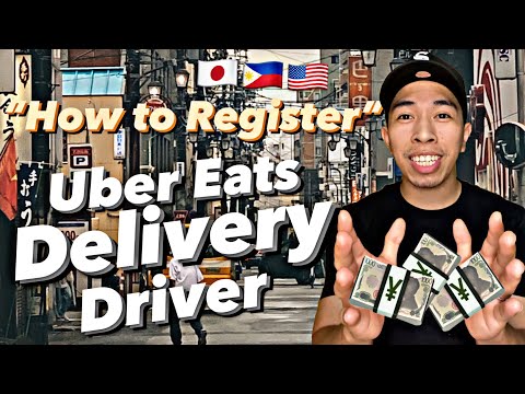 How to Register as Uber Eats Delivery Driver here in Japan | Eddie Boi