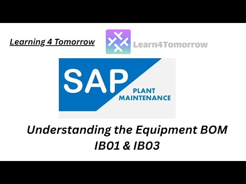 Create & Display Equipment BOM using IB01 & IB03 | SAP Equipment BOM Tutorial