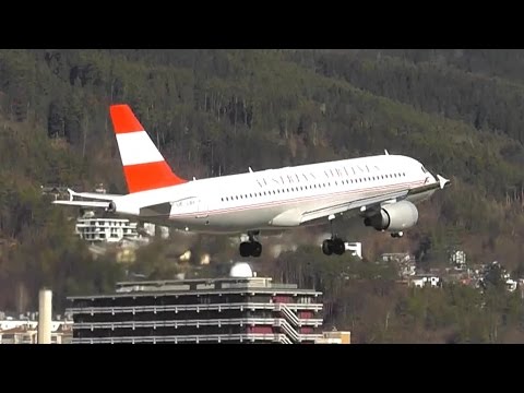 Go around! Austrian Airlines Airbus A320-214 [OE-LBP] at Innsbruck airport