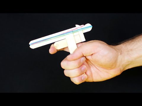 How to Make a Rubber Band GUN – DIY Pocket Pistol – Amy Luebbert