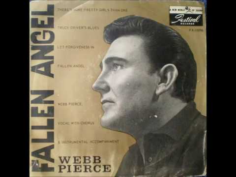 Webb Pierce - Fallen Angel (1960 Music Video) | #24 Country Song