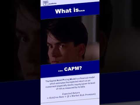What is... CAPM? #valuation #mergersandacquisitions #dcf #finance