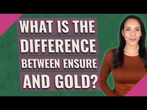 What is the difference between ensure and gold?