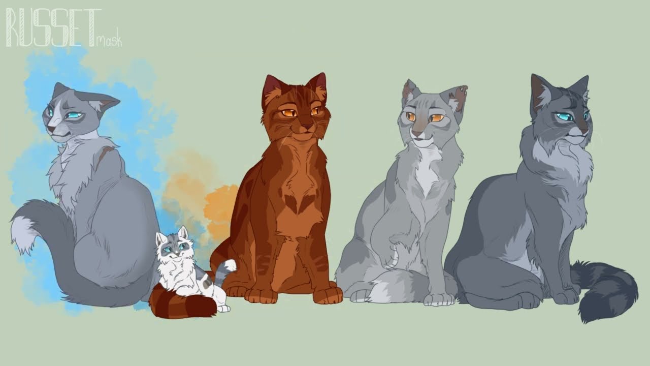 Bluestar and Oakheart Family - Character Designs Annual Re-draw