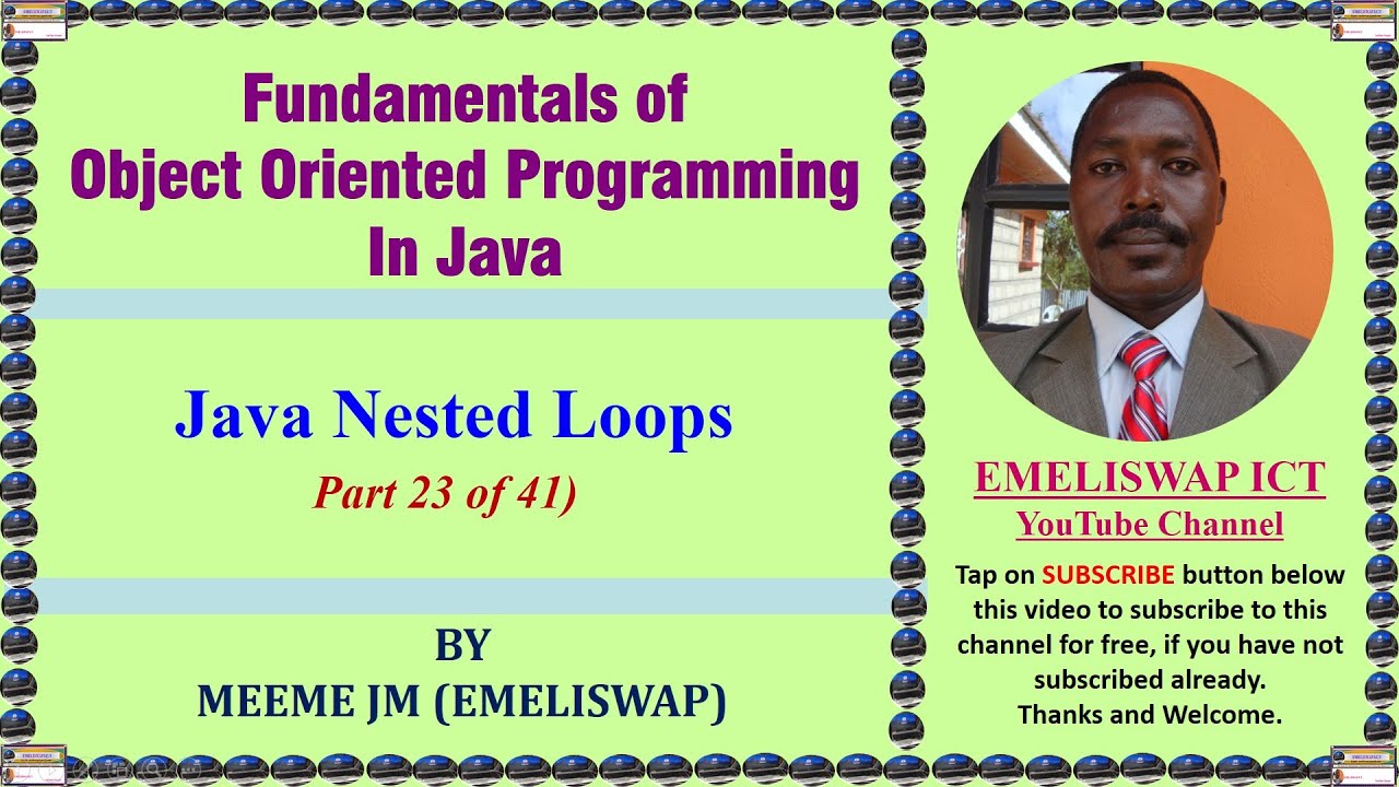 Nested Control Structures in Java Object Oriented Programming