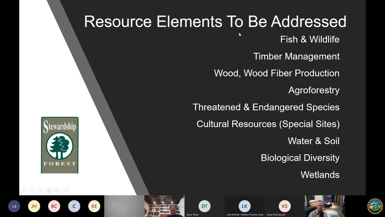 Forest Stewardship Plan 101 Workshop Link