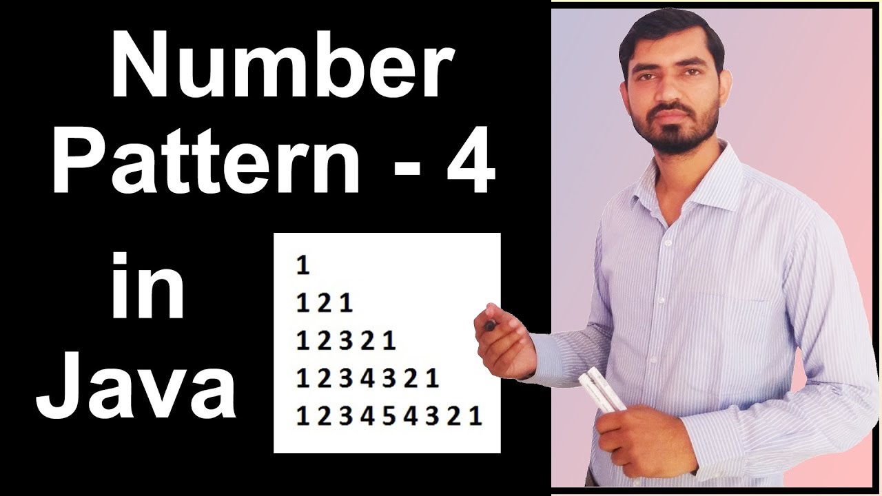 Number Pattern - 4 Program (Logic) in Java by Deepak