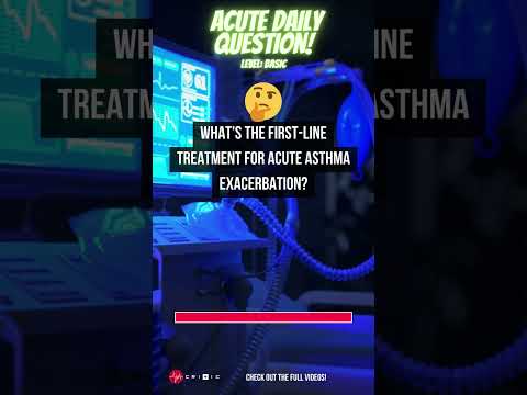 What's the first-line treatment for acute asthma exacerbation? 🤔