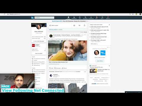 How do I find people I follow on Linkedin but am not connected to?
