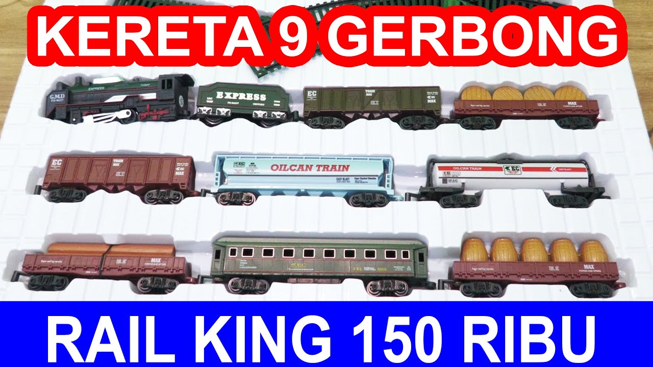 MAINAN KERETA API RAILKING JUMBO 9 GERBONG