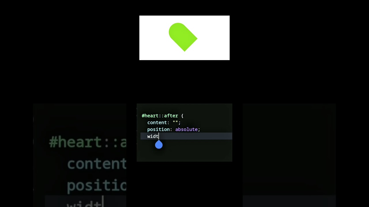 heart shape with css #css #html #htmltutorial #coding #csscoding #css3course #csshovereffect