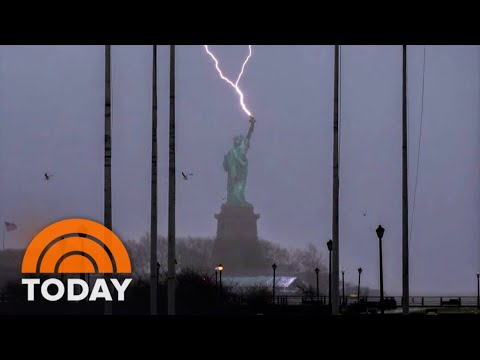 East Coast slammed with flooding rain, tropical storm-force winds