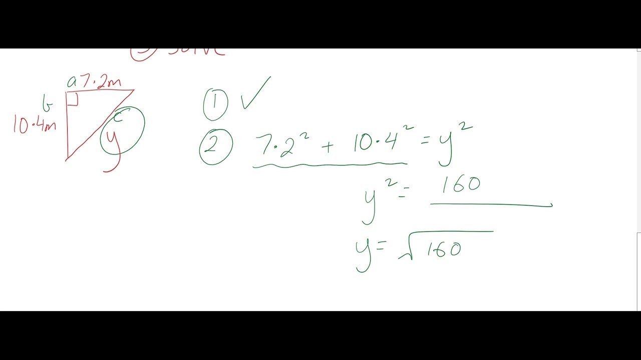 Pythagoras Theorem tutorial: Finding the hypotenuse and the shorter sides