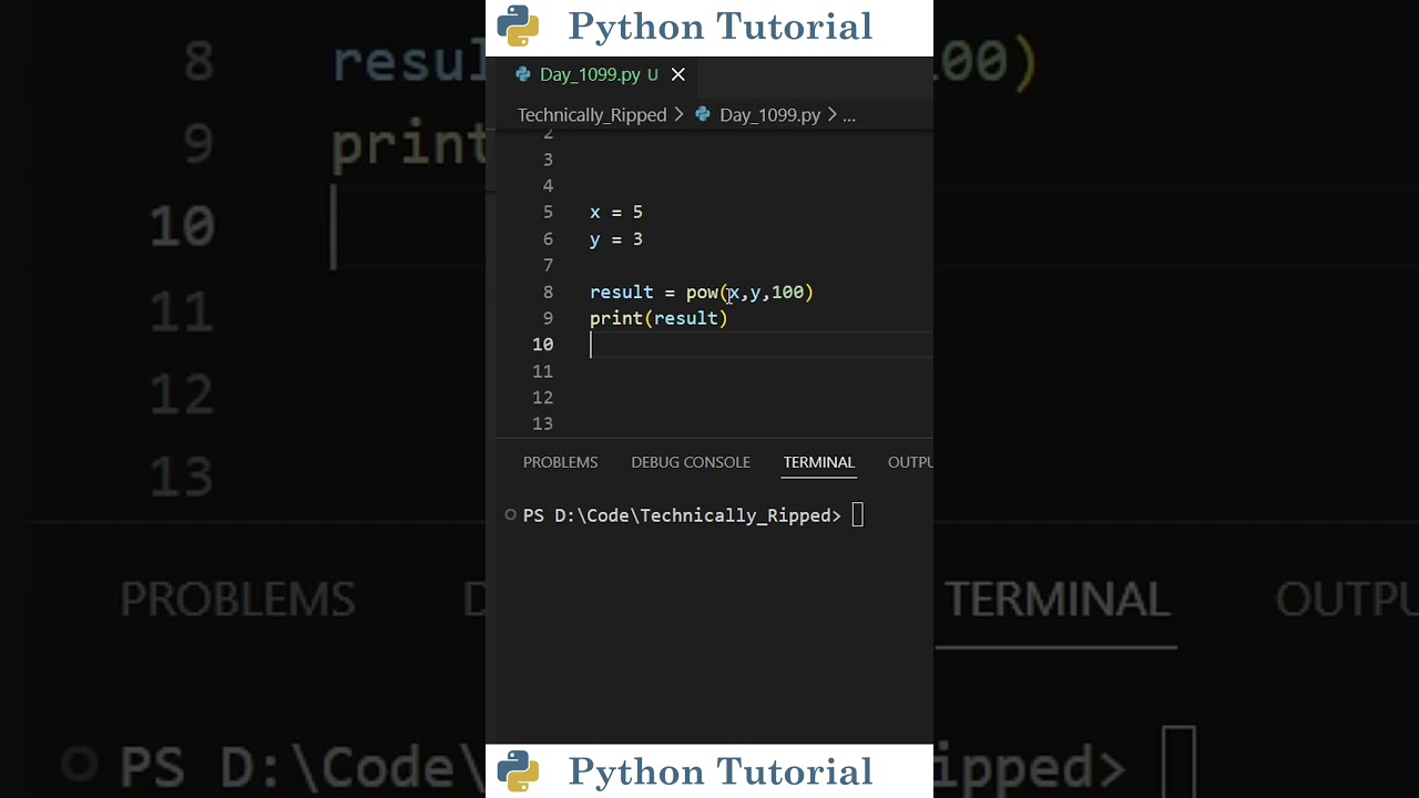 Modular Exponentiation in Python | Python Tutorial