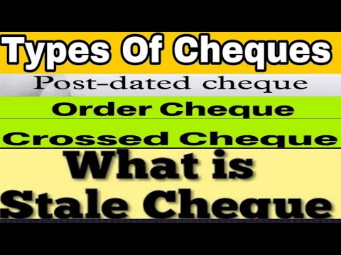 How to use cheque|Post Dated cheque|Order cheque |Cros Cheque|stale Cheque|How to withdraw cheque