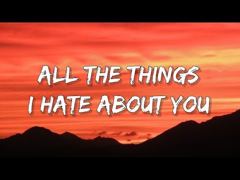 Huddy - All the Things I Hate About You (Lyrics) You're a showstopper A bad liar, homie hopper drama