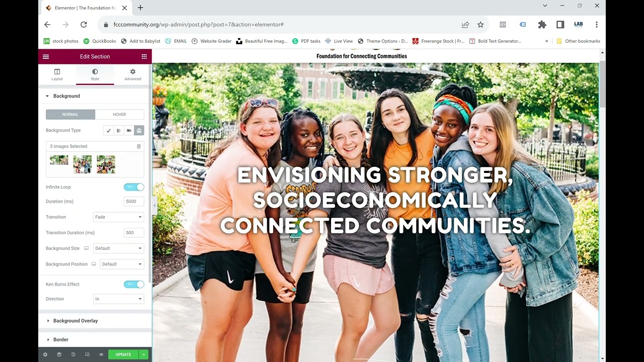 The Foundation for Connecting Communities — Website Tutorial
