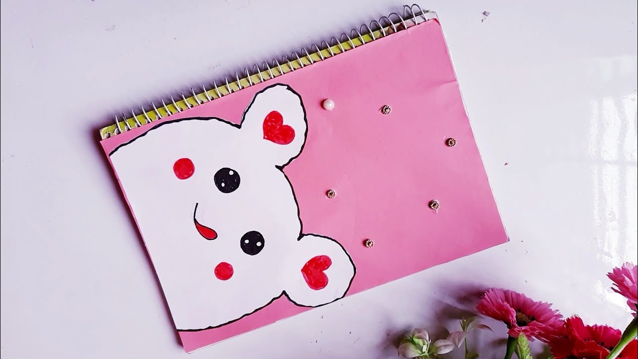 How to make beautiful notebook. Notebook cover design ideas easy/ Paper  notebook  making