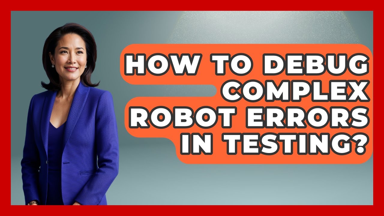 How To Debug Complex Robot Errors In Testing? - Test