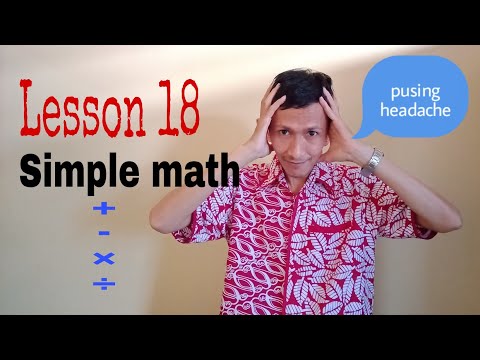 INDONESIAN LESSON 18 : Simple math in Indonesian