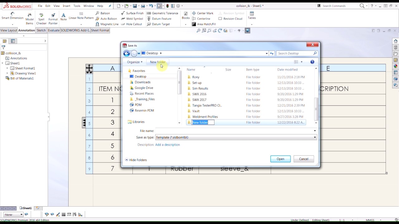 SOLIDWORKS: BOM Templates in a Nutshell
