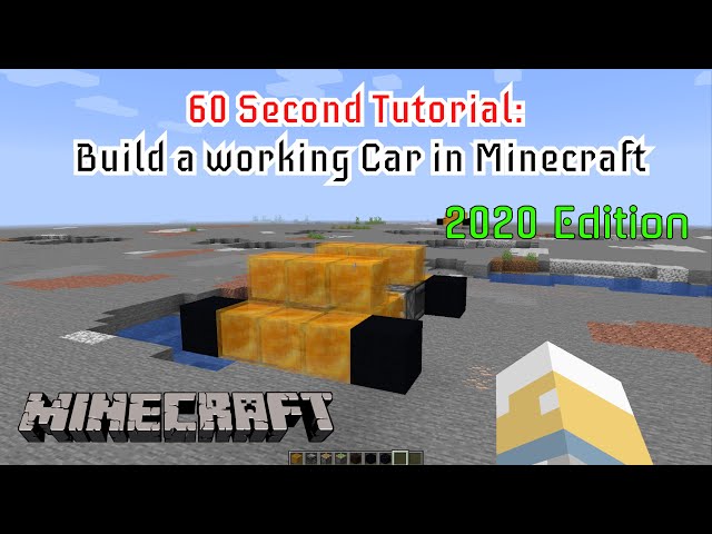 How to build a driveable car in Minecraft easily