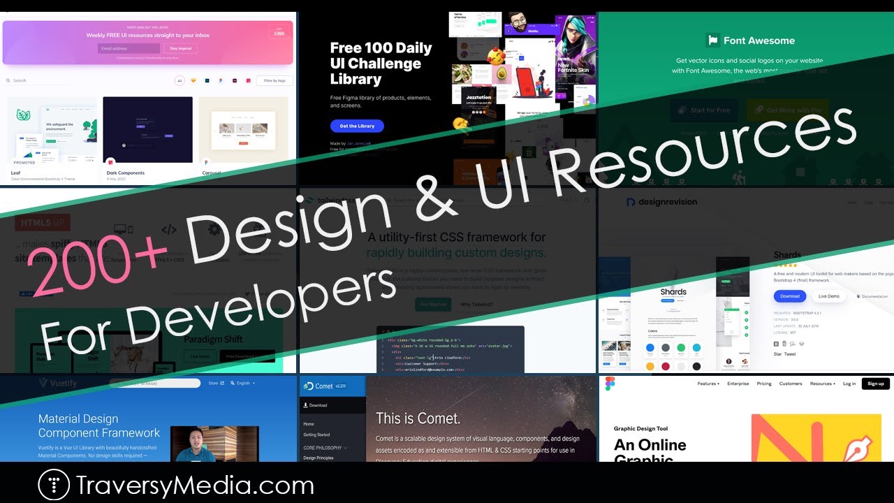 200+ Design & UI Resources For Developers