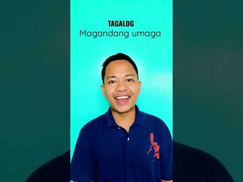 Good morning in English, Tagalog and Hiligaynon #learntagalog #LearnHiligaynon