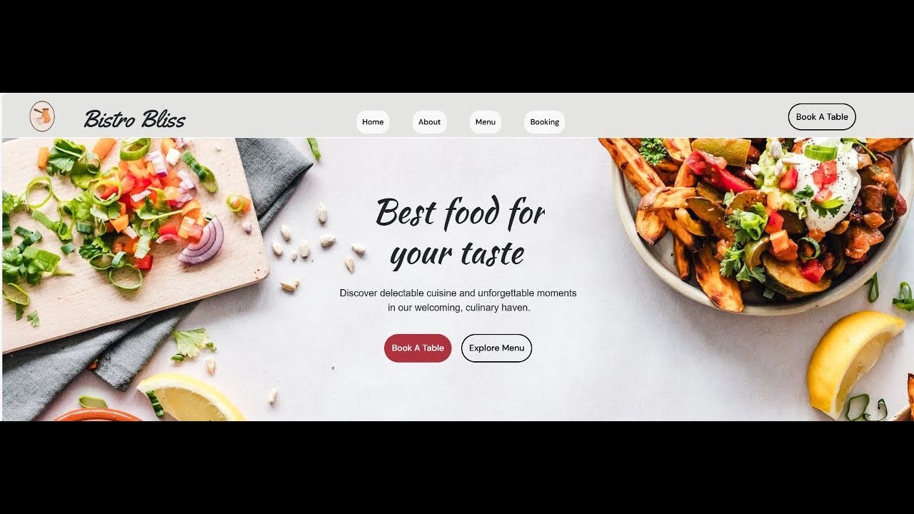 Bistro Bliss | Full Stack Restaurant Website Using React & Laravel