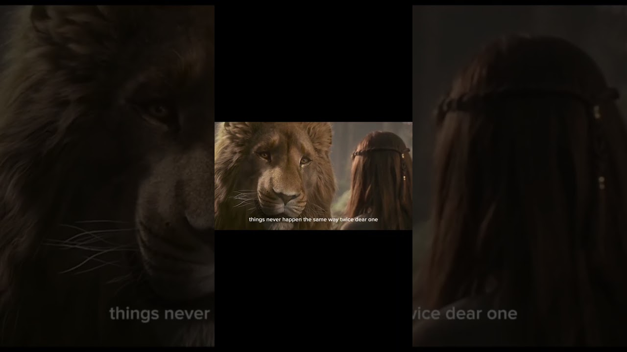 When words of aslan hits.  #thechroniclesofnarnia #aslan #lion #movie #chance #reels #edit #trending