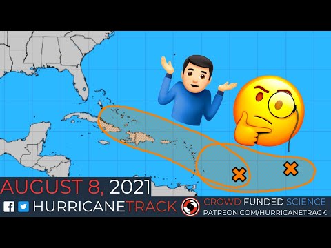 Closely watching invest areas 93L and 94L for possible development - August 8, 2021