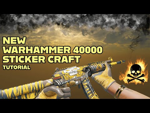 INSANE NEW WARHAMMER 40000 CS2 STICKER CRAFT "SCULL COMBO" ☠️ | STICKER CRAFT TUTORIAL