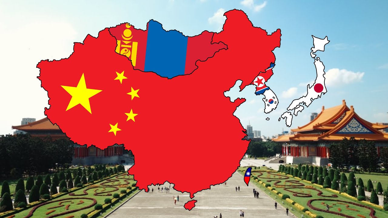 East Asia - Flag Map Speedpaint