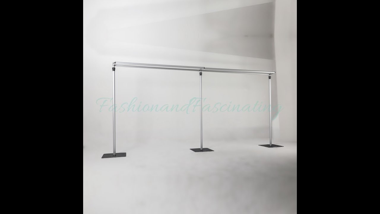 2-Panel Pipe And Drape Kit【Double Crossbar】, Wedding Backdrop, Backdrop Stand