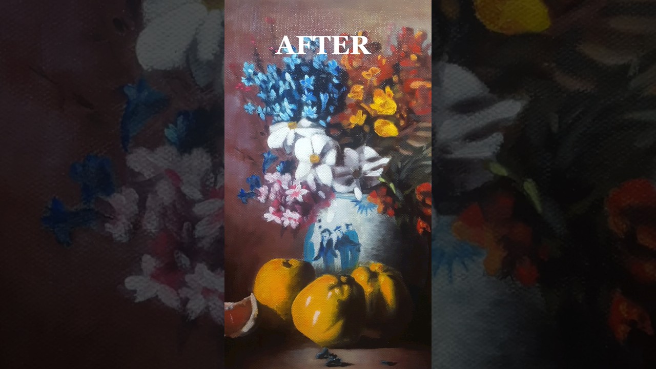🖌️Before & After Student Alex V.✨ #artstudent #studentart #oilpainting #learningart