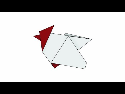 Tutorial Origami Ayam (sederhana)/ (Simple) Rooster Origami Tutorial ...