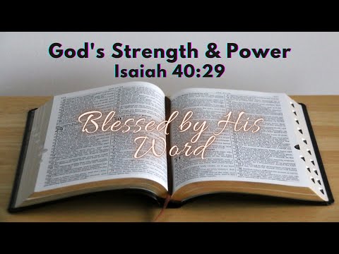 Verse Of The Day | Today's Verse : Isaiah 40:29 | God's Strength & Power