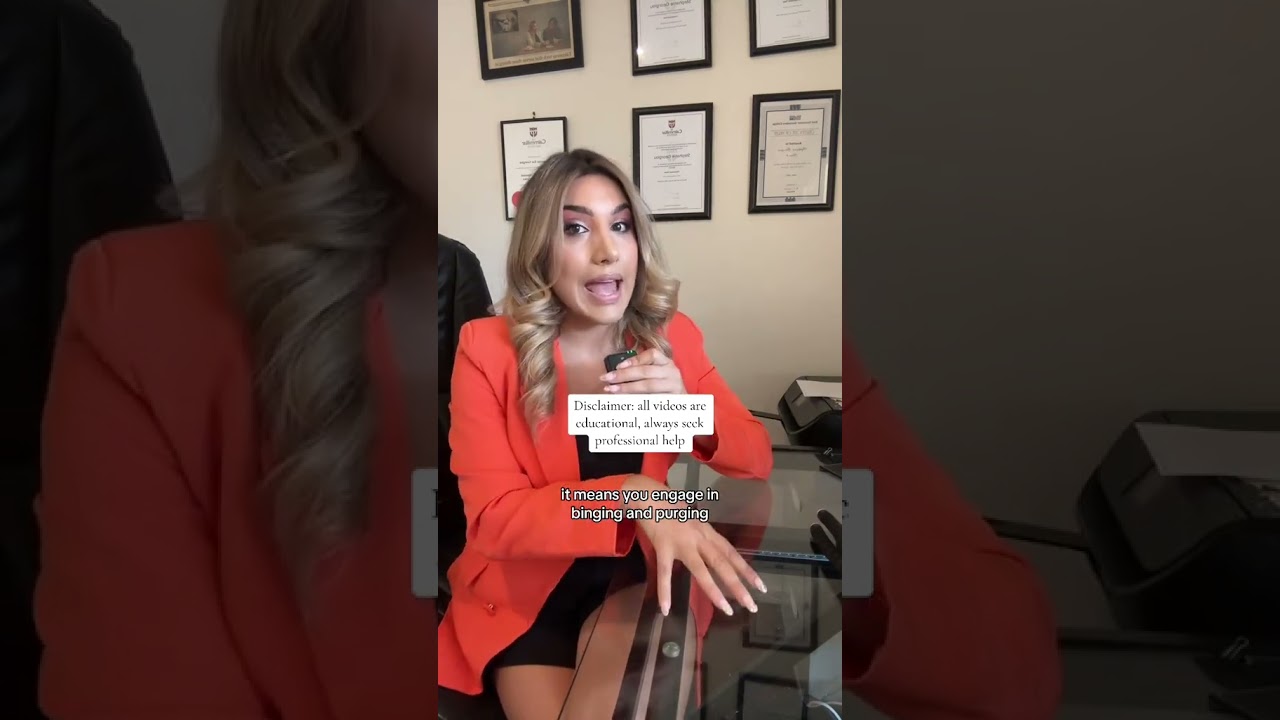 DIFFERENCE BETWEEN ANOREXIA BINGE PURGE SUBTYPE AND BULIMIA #Psychologist #MentalHealth