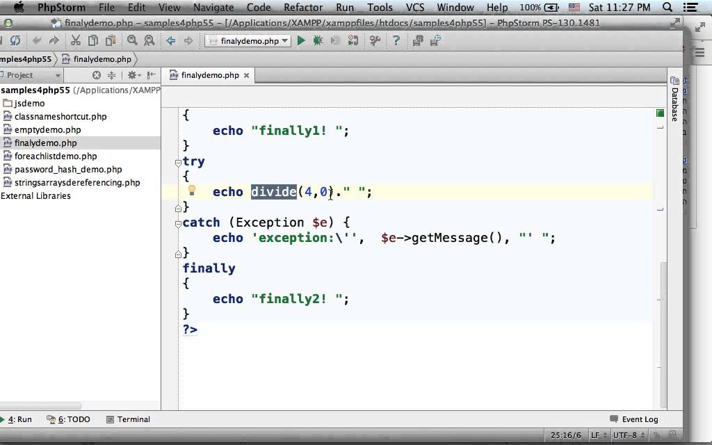 The Finally Block in PHP