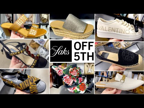 SAKS OFF 5TH SHOP WITH ME 2021 | DESIGNER SHOES | PRADA, VALENTINO, CHLOE, CELINE