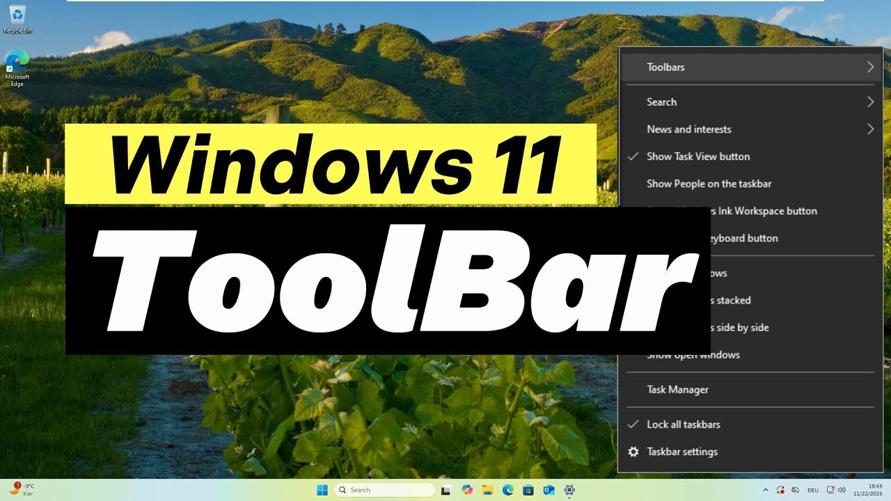 Faster Access: Create a Custom Toolbar in Windows 11!